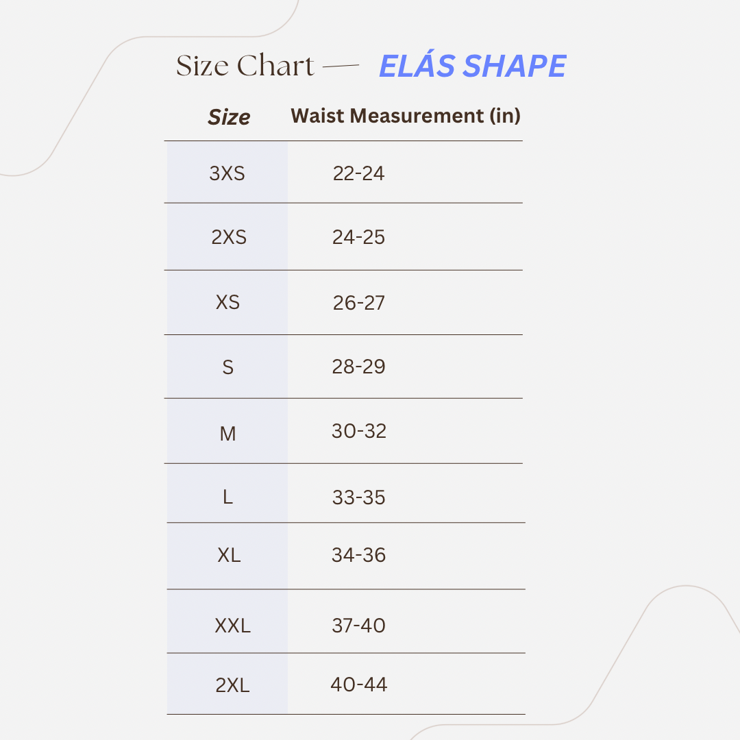 Size Guide – Elás Shape